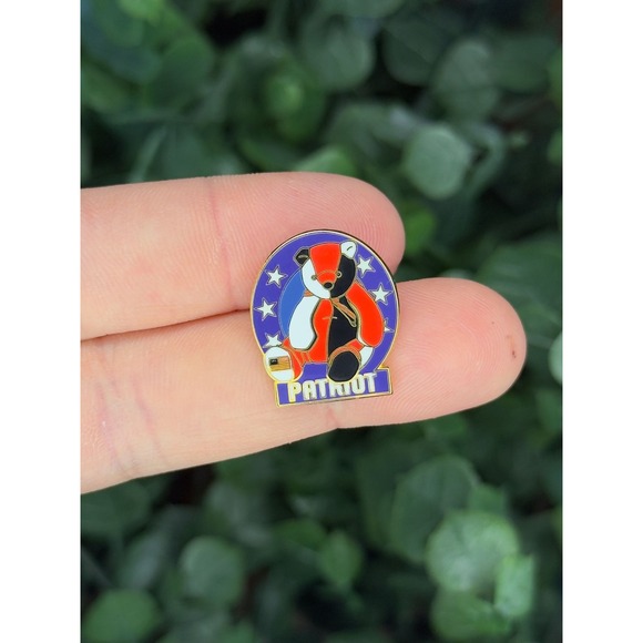 Jewelry | Vintage Patriot Bear Enamel Pin Americana Patriotic Usa Flag ...